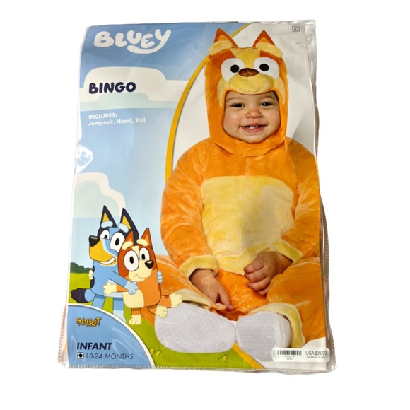 Bluey | Costumes | Nwt Bluey Bingo Costume Deluxe Version Spirit ...